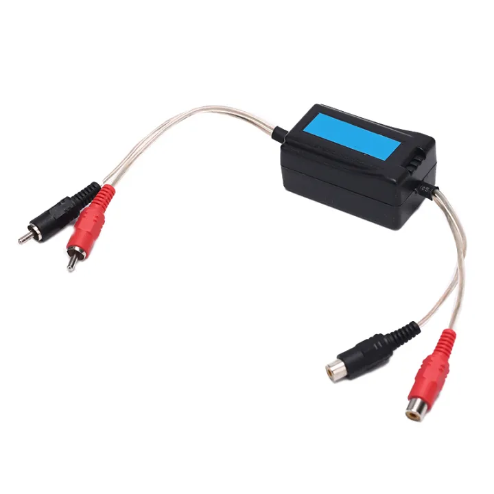 HKATOPS 3.5mm RCA Ground Loop Isolator Audio Stereo Hum Noise Filter ...
