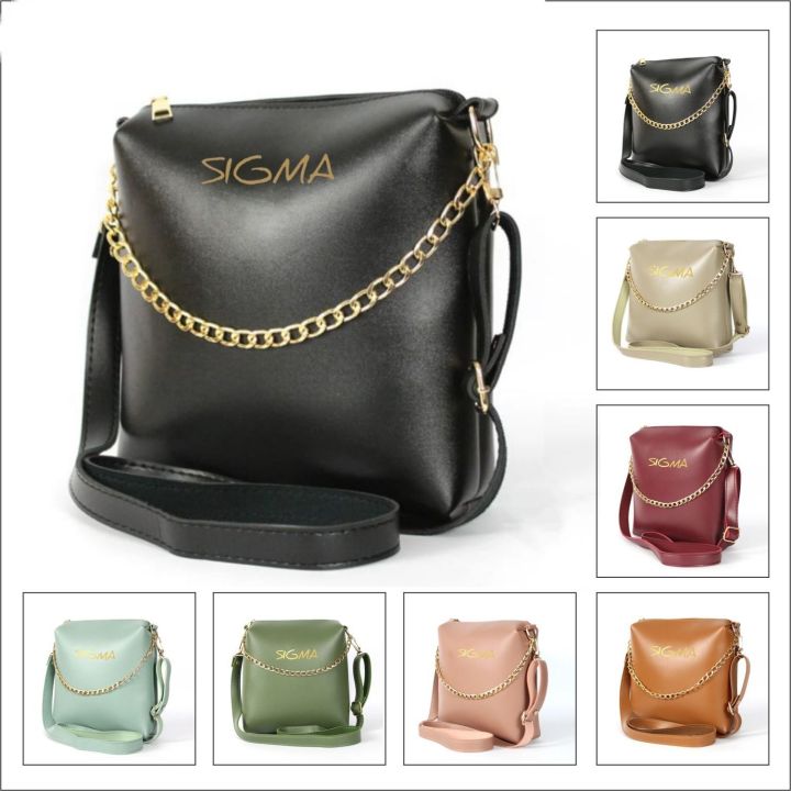 SIGMA shoulder bags long cross body Korean style buket bags for girls ...