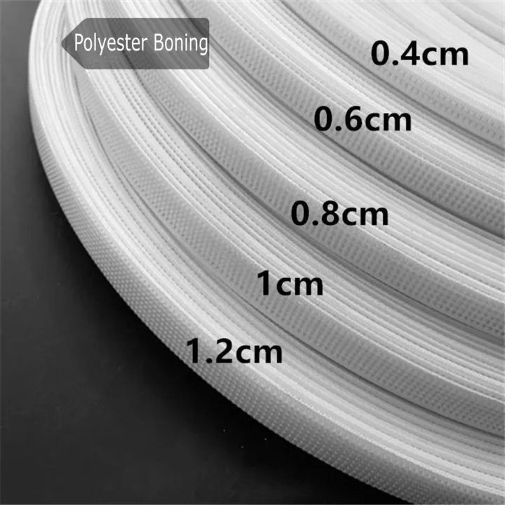 50 Yard White Polyester Boning for Sewing, Through Low Density Boning ...