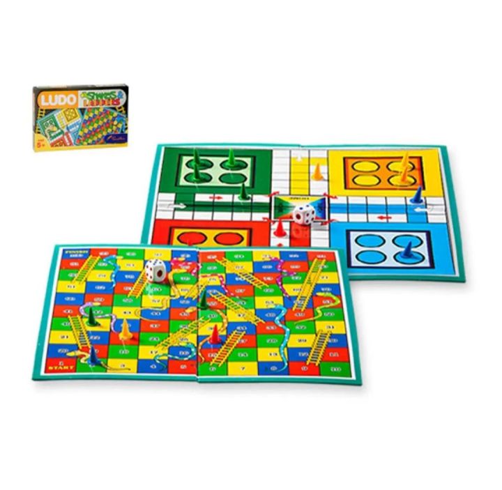 New Ludo Snake and Ladder Game Board 2 Set Card Board game Play Set ...