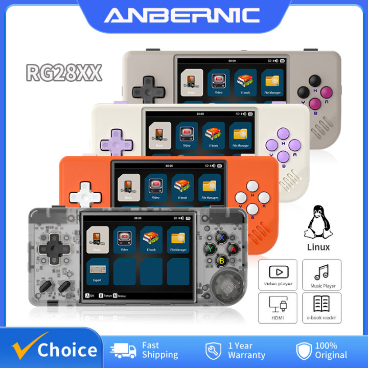 ANBERNIC RG28XX Handheld Game Console 2.83" IPS Screen Linux Retro ...