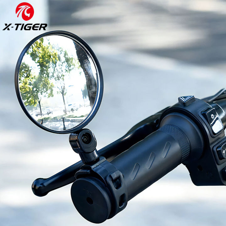 X-TIGER Universal Bicycle Rearview Mirror Adjustable Rotate Wide-Angle ...