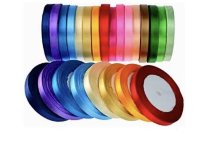 Decorative Silk Satin ribbons Roll 10 mm -Single or Pack of 5 | Daraz.pk