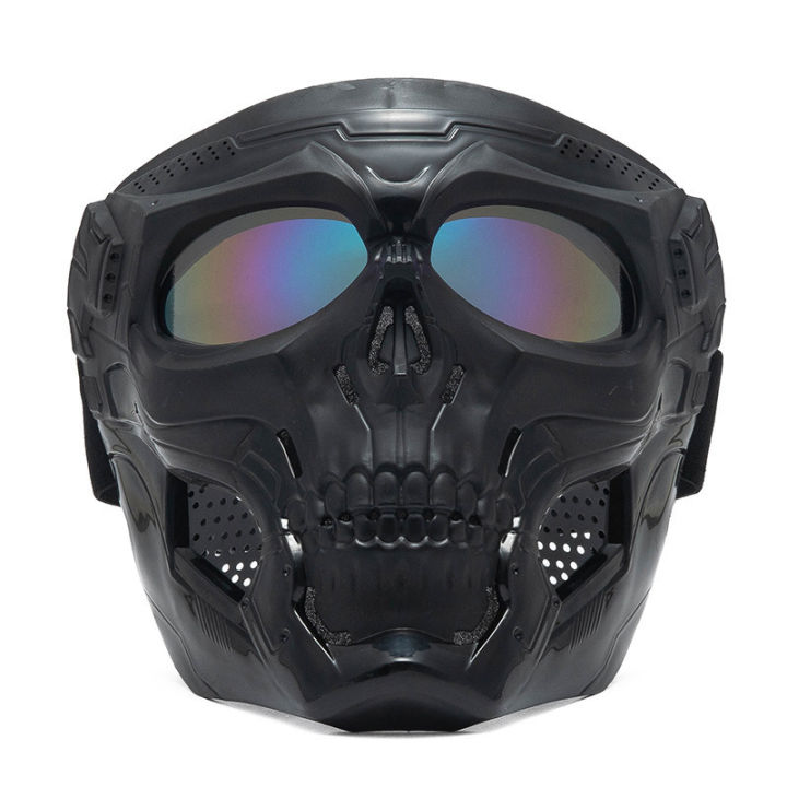 Skull Horror Helmet Mask Off road motorcycle goggles sports riding ...