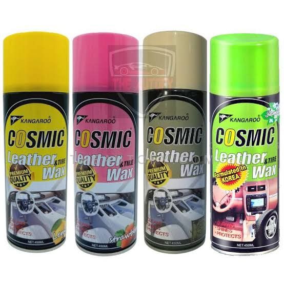 Cosmic Leather And Tyre Wax Original Polish Spray Also Use On Dashboard ...