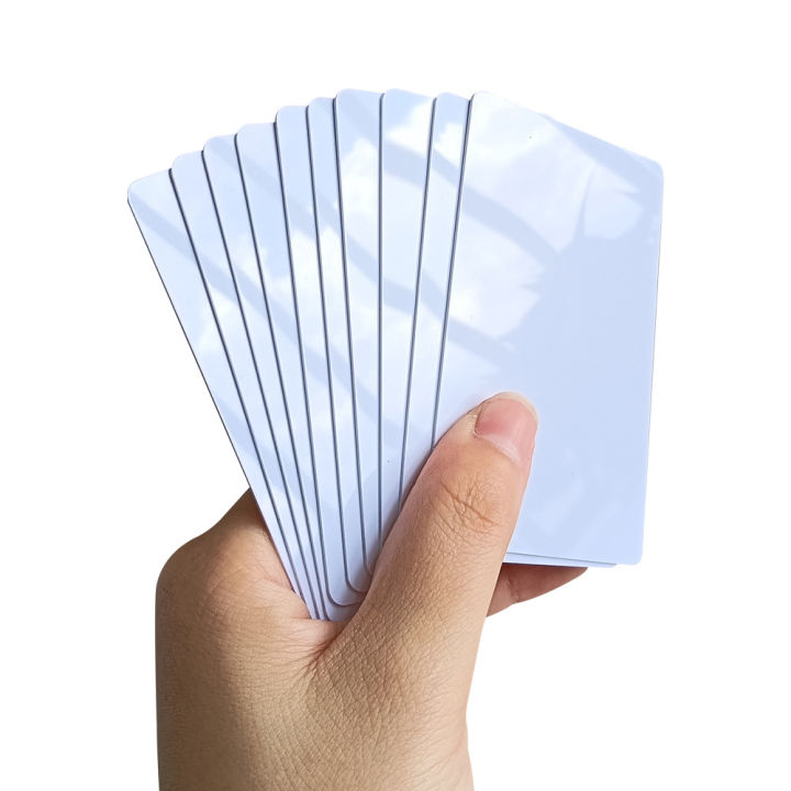 5YOA 5/10pcs Rfid Smart Uid Chip White Card Ic 0 Sector Changeable 13 ...