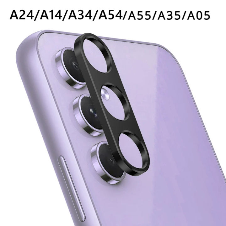 Luxury Alloy Camshield Camera Bezel Protector For Samsung A55 A15 A05 ...