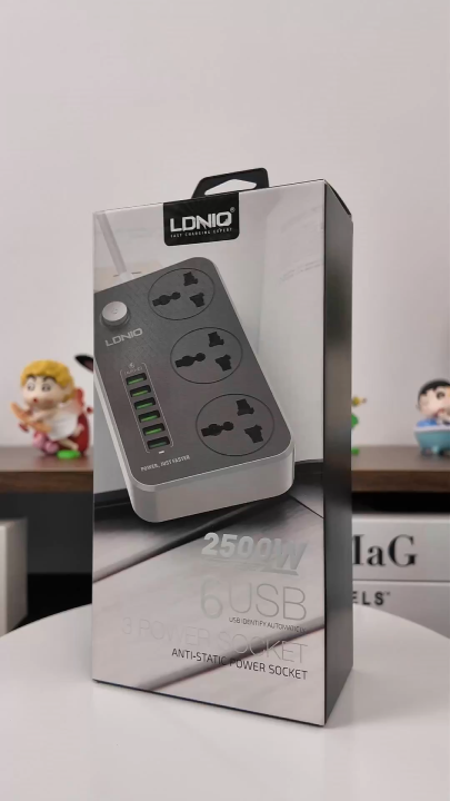 LDNIO SC3604 Power Strip Multi Plug with 6 USB Ports and 3 Universal ...