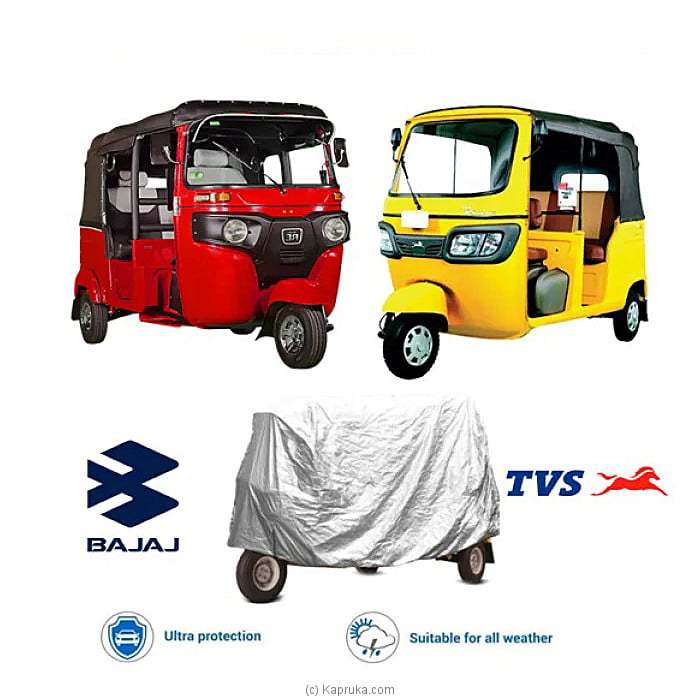 Fabric Outdoor Three Wheel Cover Motor Rain Coat Suitable For Bajaj And ...