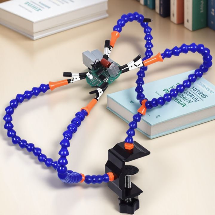 Plastic Table Clamp Soldering Iron Holder PCB Fixture Helping Hands ...