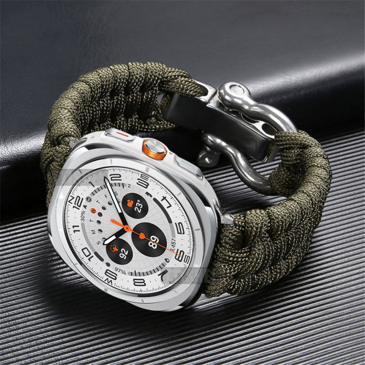 Sports nylon rope strap for samsung galaxy watch Ultra 47mm band ...