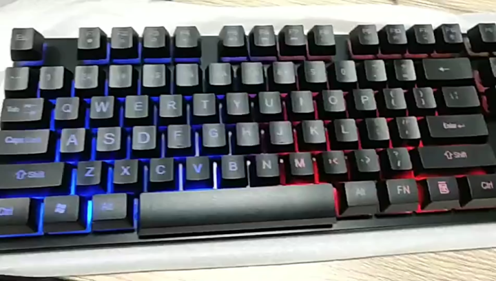 RGB Gaming Keyboard TWolf T20 Wired Semi Mechanical Membrane Keyboard ...
