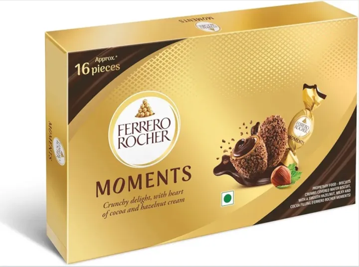 Ferrero Rocher Moments, 16 Pcs Chocolate,92.8 Gram | Daraz.com.np