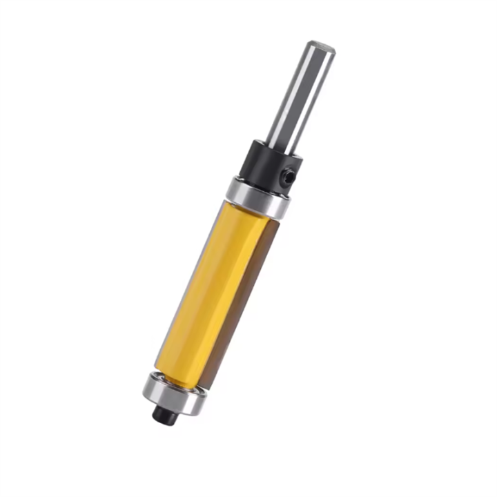 Flush Trim Router Bit with Top and Bottom Bearing 1‑1/2inch H * 1/4inch ...