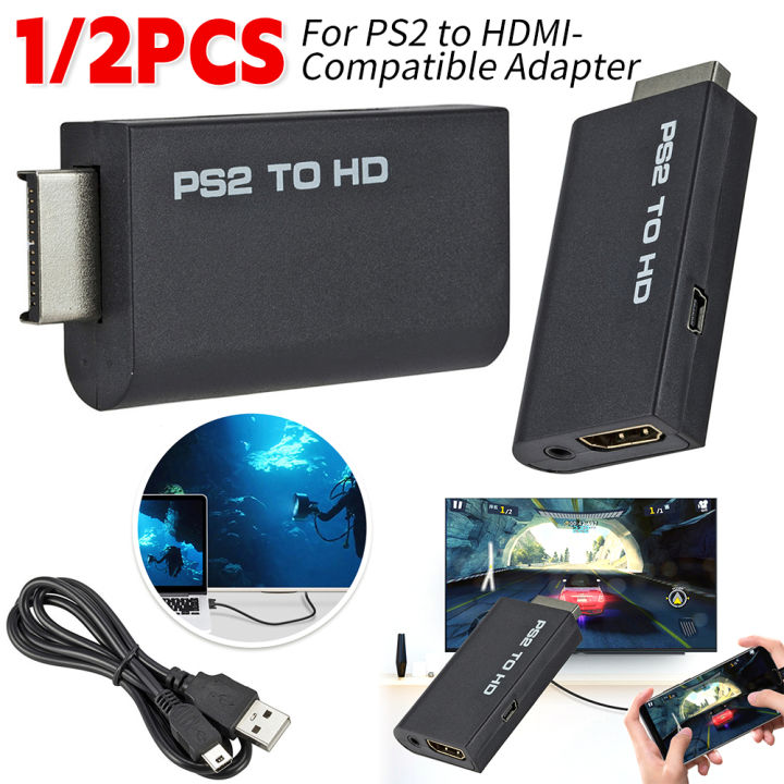 For PS2 to HDMI Converter Full HD Audio Video Adapter 480i/480p/576i ...