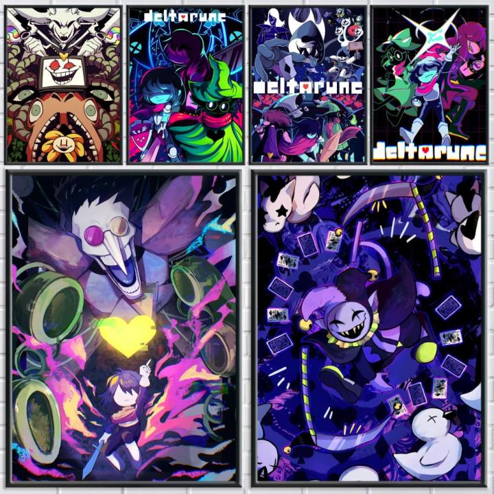 Game Deltarune Poster Perfect Sticker Self Adhesive Wall Art Designed ...