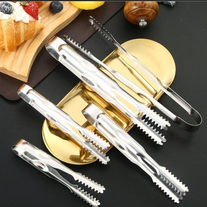 Stainless steel alligator clip food Tong, Ice Candy Tong, alligator ...