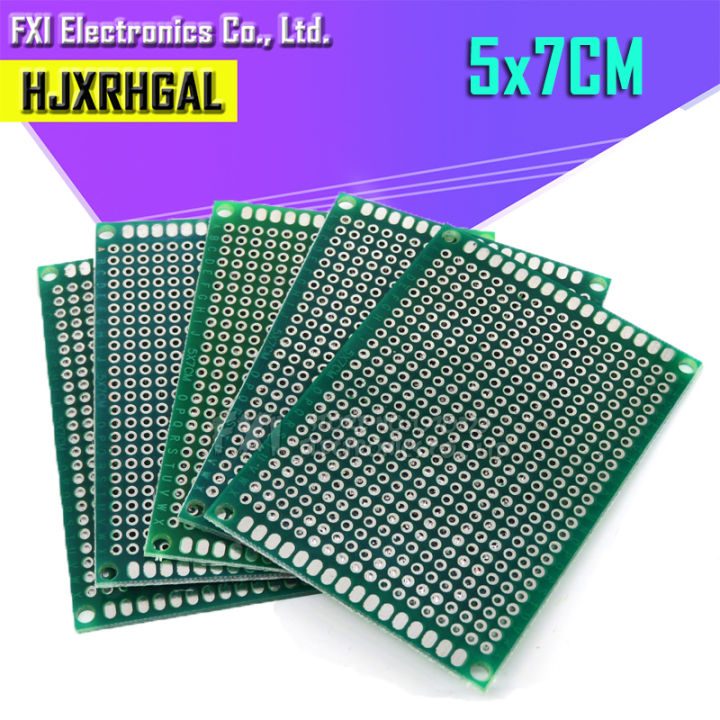 5pcs 5x7cm 5*7 Double Side Prototype PCB diy Universal Printed Circuit ...