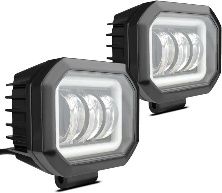 Original Autofy Universal LED Fog Light for Bike Foglight for Car Driving Light Bike Car Foglight Bike Fog Light Car Fog Light 40W Set of 2 Daraz.lk