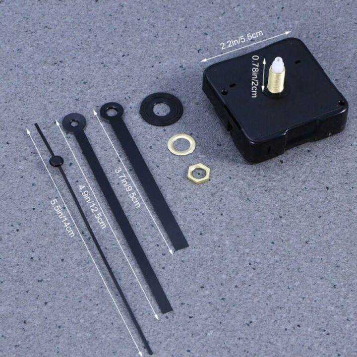 1set DIY Large Silent Quartz Wall Clock Movement Part Large Long Hands ...