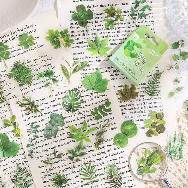 50 pcs/lot Mini flower Plant waterproof PET stickers creative ...