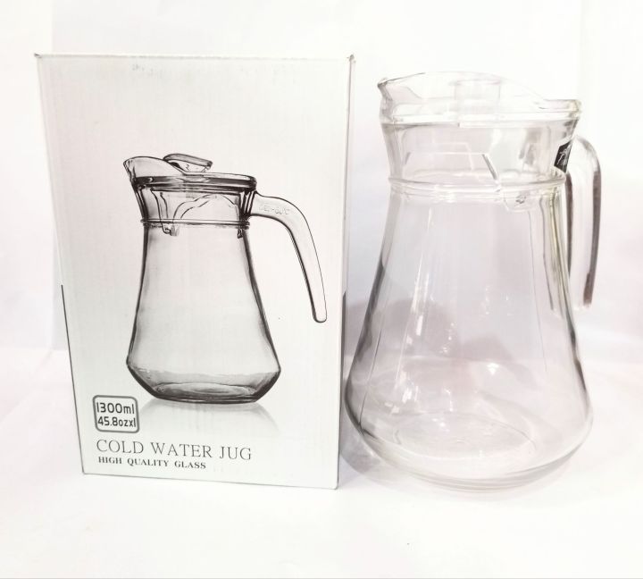 Clear Glass Cold Water Jug 1300ml | Daraz.com.np