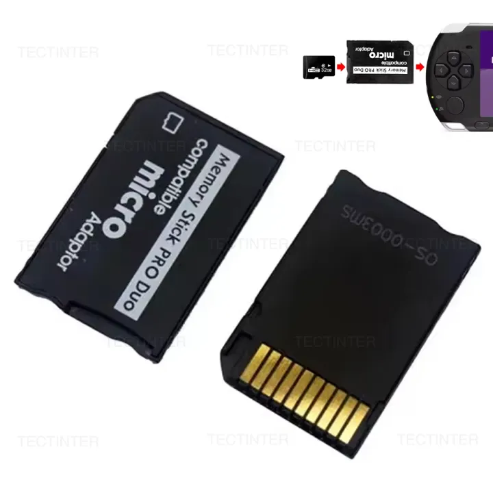 Memory Stick Pro Duo Adapter For Sony PSP 1000/ 2000/ 3000 SD Card TF ...