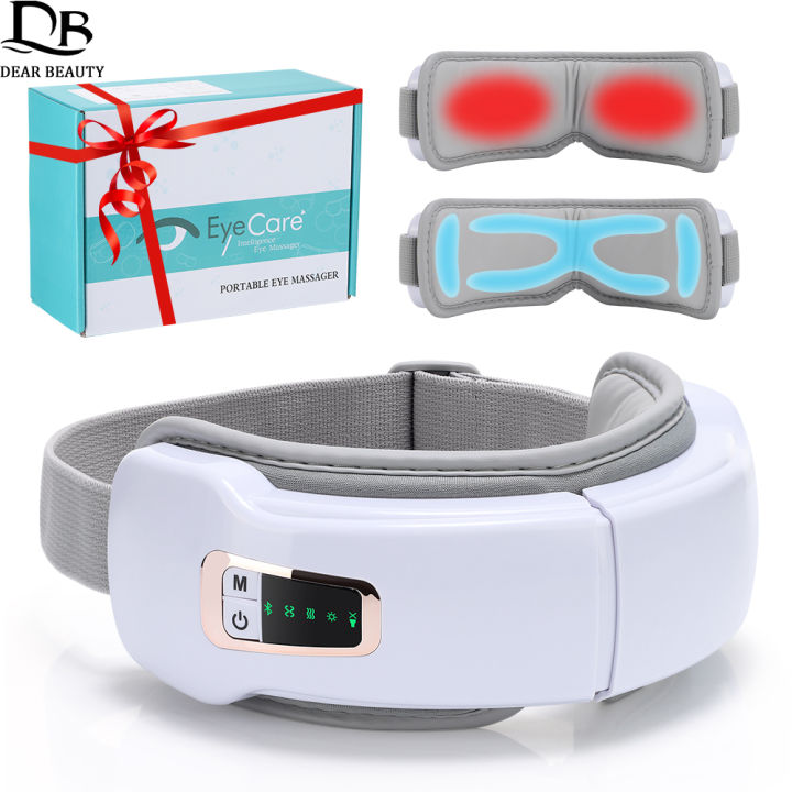 Air Pressure Eye Massage Instrument Wireless Music Eye Mask Vibration ...