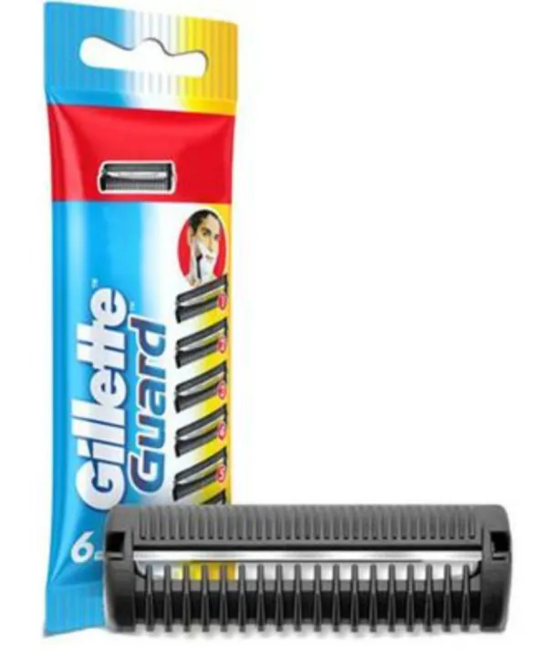 Gillette Guard Shaving Blades for men with flexible(Pack of 4pes ...