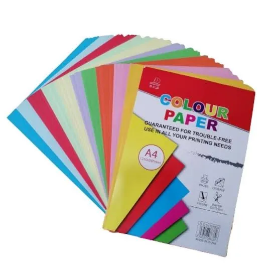 Colour Papers A4 Size - 50 Color Sheets - Multi Colours | Daraz.pk