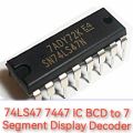 74LS47 7447 IC BCD to 7 Segment Display Decoder 1 piece | Daraz.pk