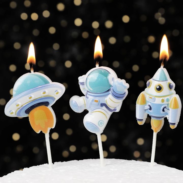 Astronaut Cake Candle Child Happy Birthday Party for Universe Outer ...