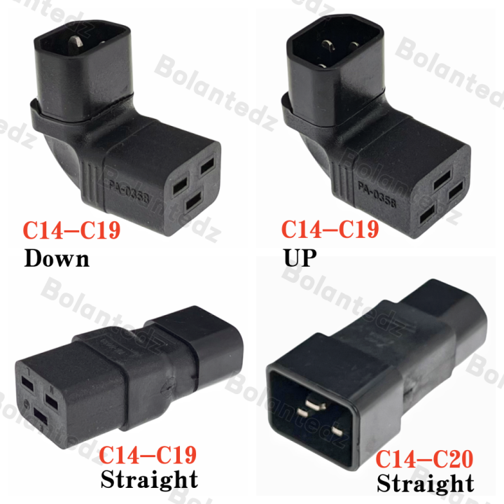 AC Converter IEC 320 C14 To C19 C20 AC Power Adapter Plug IEC 3Pole IEC ...