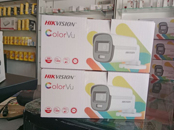 HIKVISION DS-2CE10DF0T-PFS 2MP 3.6mm ColorVu Camara silver (4pc only ...