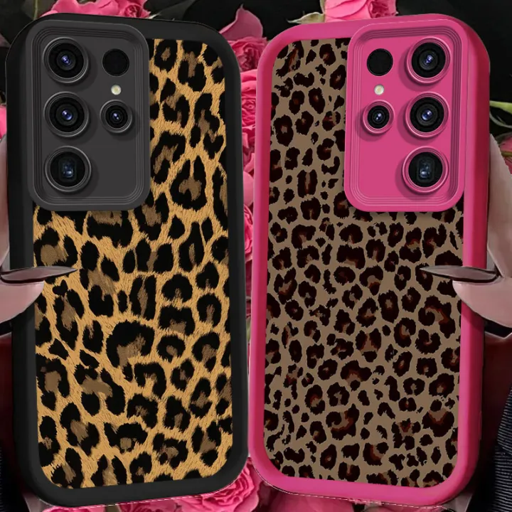 Luxury Leopard Print Case for Samsung Galaxy S24 S25 S23 Ultra S22 S21 ...