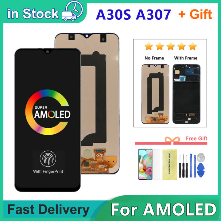 6.4'' For AMOLED For Samsung A30S SM-A307FN/DS A307 LCD Display Touch ...
