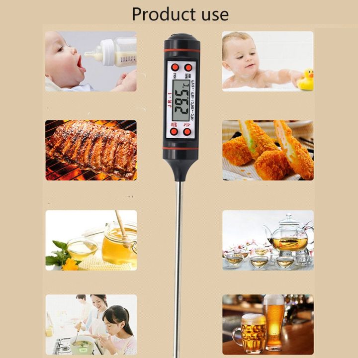 Stainless Steel Cooking Thermometers Temperature Test Pen - Kitchen ...