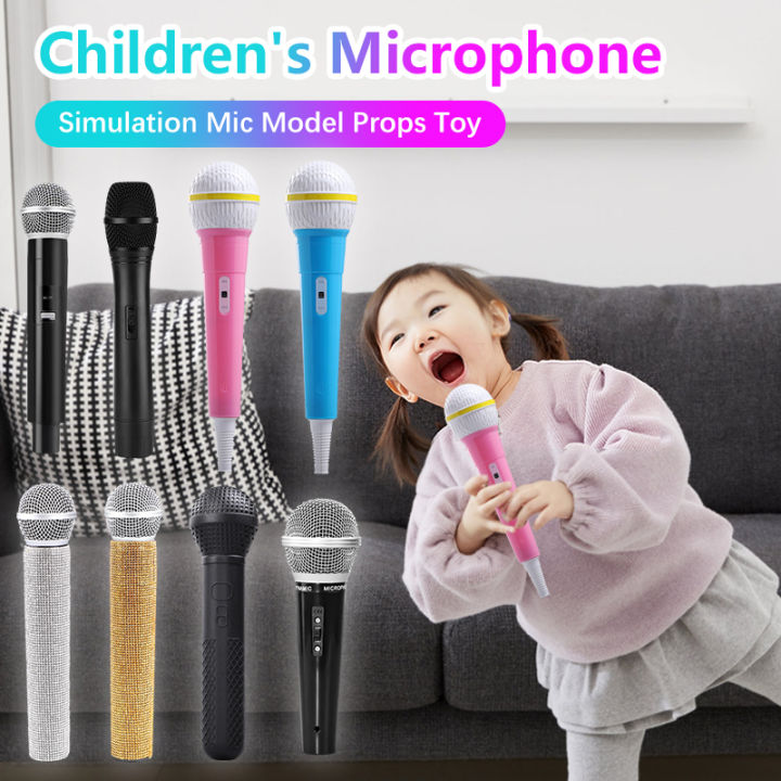Children's Microphone Simulation Mic Model Media Interview Props ...