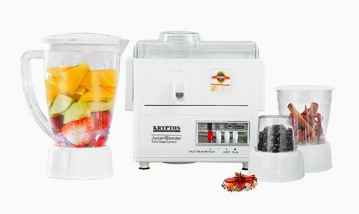 Krypton 4 in 1 Juicer and Food Processor, Blender, Chopper & Grinder 1.8 L 650.0 W KNB6021NV ...
