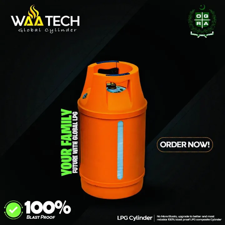 Composite Gas Lpg Cylinder with Free Regulator and 10 Kg Gas Capacity / Global cylinder / Multi ...