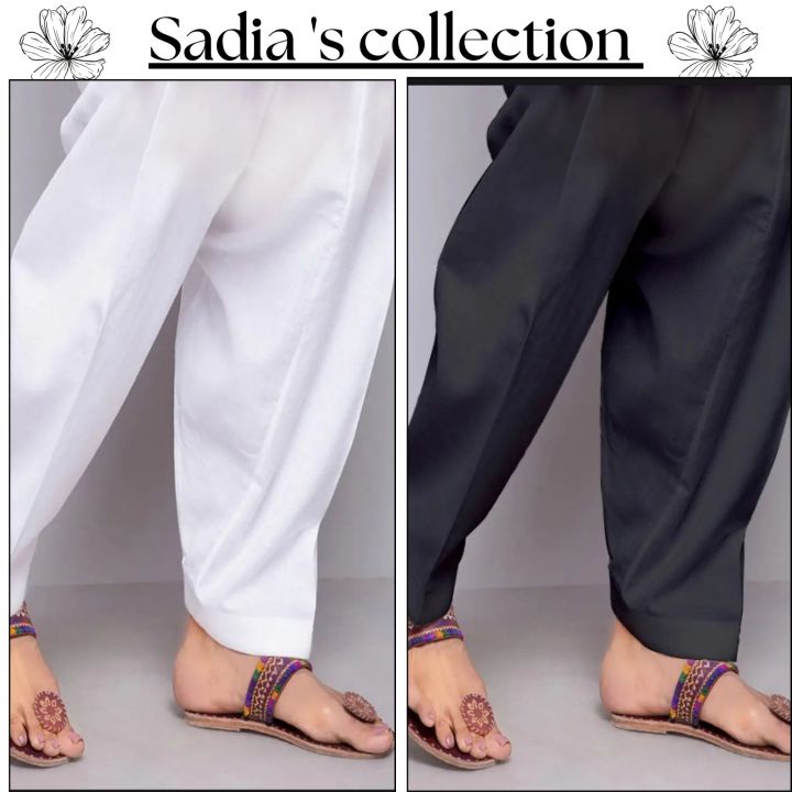 Summer Regular Basic Shalwar for Women – Comfortable, Versatile, Available in Multiple Sizes ...