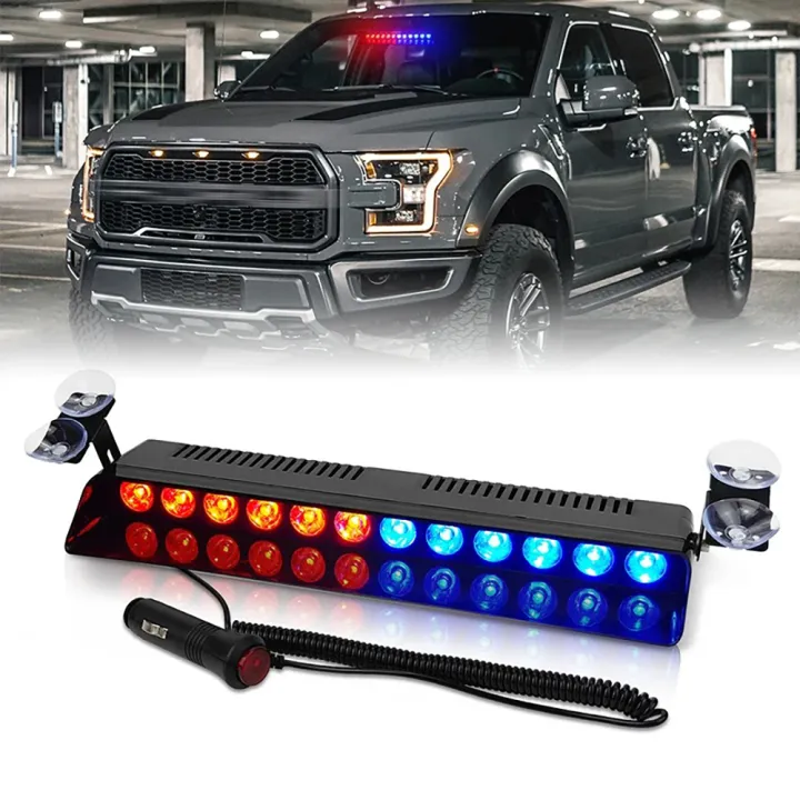 Car Emergency Strobe Light 12V Dashboard Warning Flash Light with 12 ...