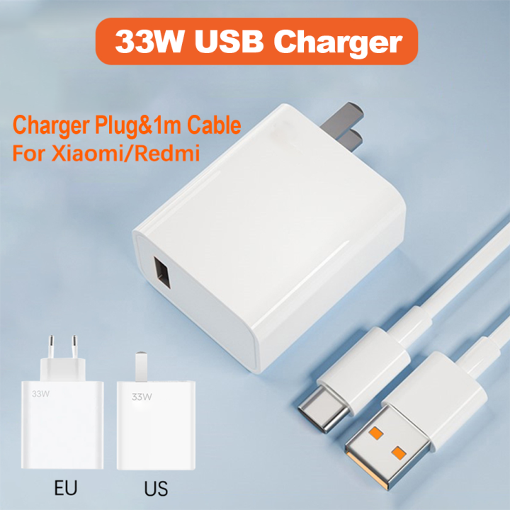 33W USB Charger Quick Charge Mobile Phone Power Adapter For Xiaomi ...