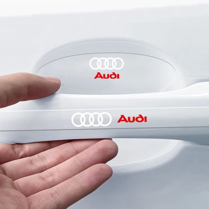 Car Door Handle 3D transparent Vinyl Anti Scratches Protector Stickers Film For Audi A3 A4 A6 A5 ...