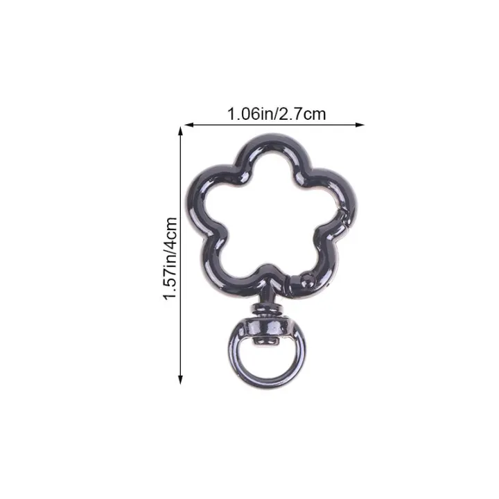 5Pc Flower Swivel Lobster Claw Clasps Swivel Lanyards Trigger Snap ...