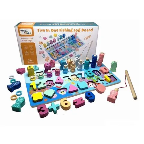 FIVE IN ONE FISHING LOG BOARD WOOD MATERIAL | Daraz.pk