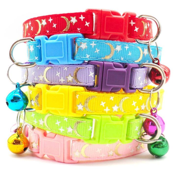 Cute Bell Pet Collar Puppy Cartoon Pattern Adjustable Collar Cat ...