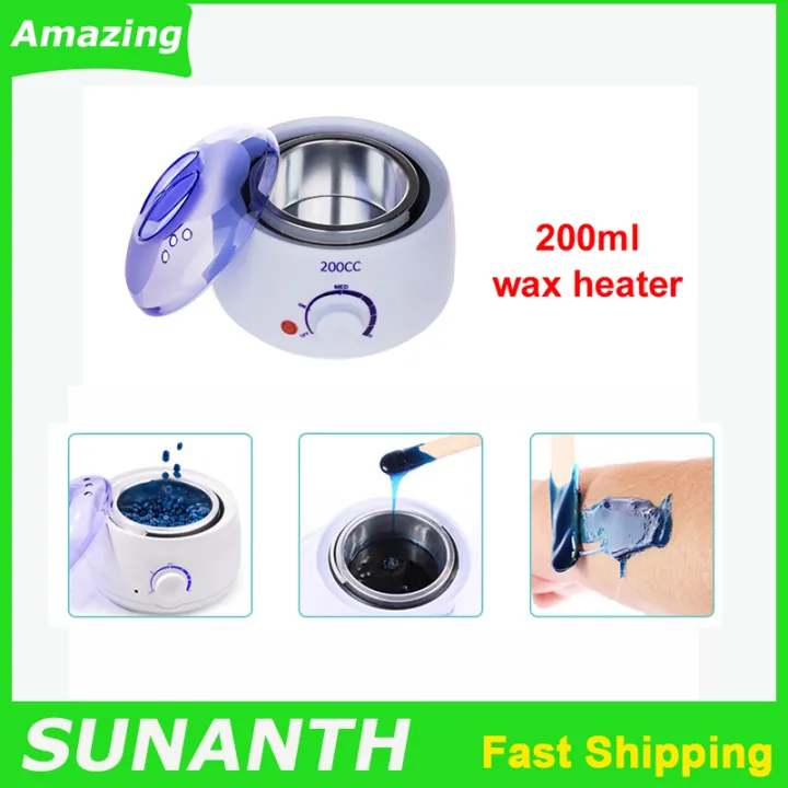 200ml Wax Machine for Hair Removal Paraffin Heater Waxing Beans ...