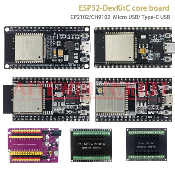 ESP32-DevKitC core board ESP32 development board 38Pin WIFI+Bluetooth-compatible IoT NodeMCU-32 ...