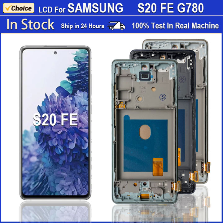 Super AMOLED LCD Display For Samsung S20 FE LCD Screen Touch Digitizer ...